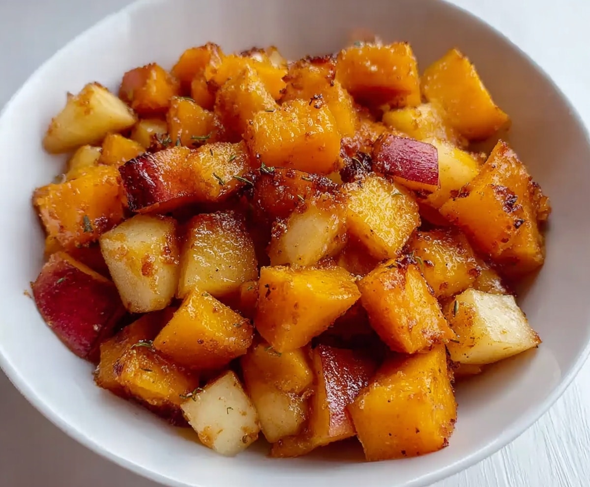 Quick Roasted Butternut Squash and Apples | Follow Recipes | Easy ...